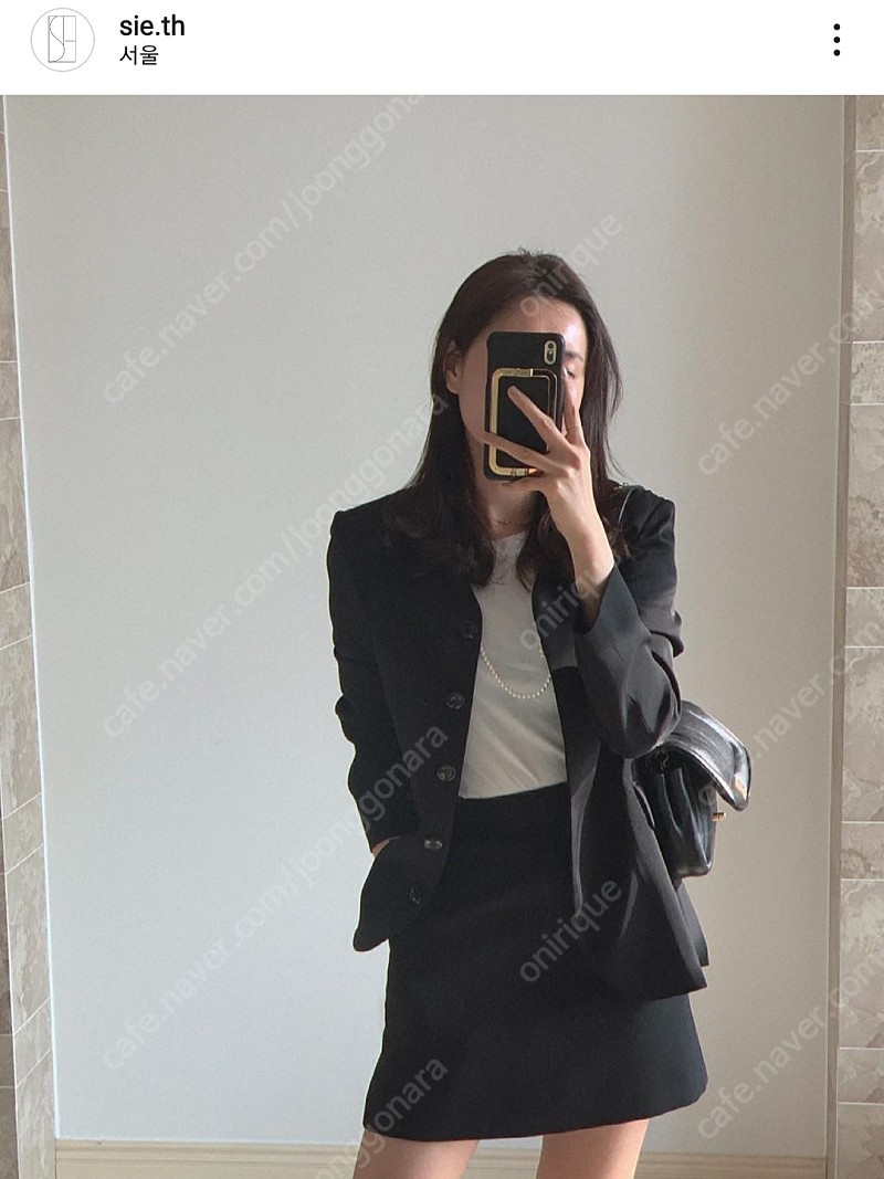 새상품 시에 Sie 더실루엣 마벨 소프트 자켓 S사 티셔츠캐쥬얼의류 중고나라